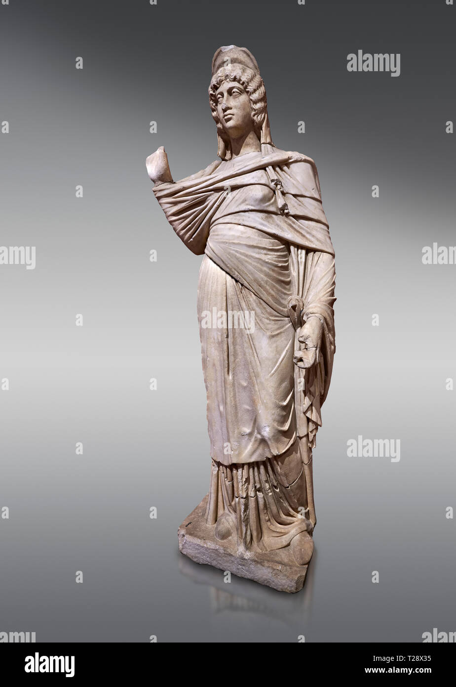 Roman statue of Julia Domina . Marble. Perge. 2nd century AD. Inv no ...