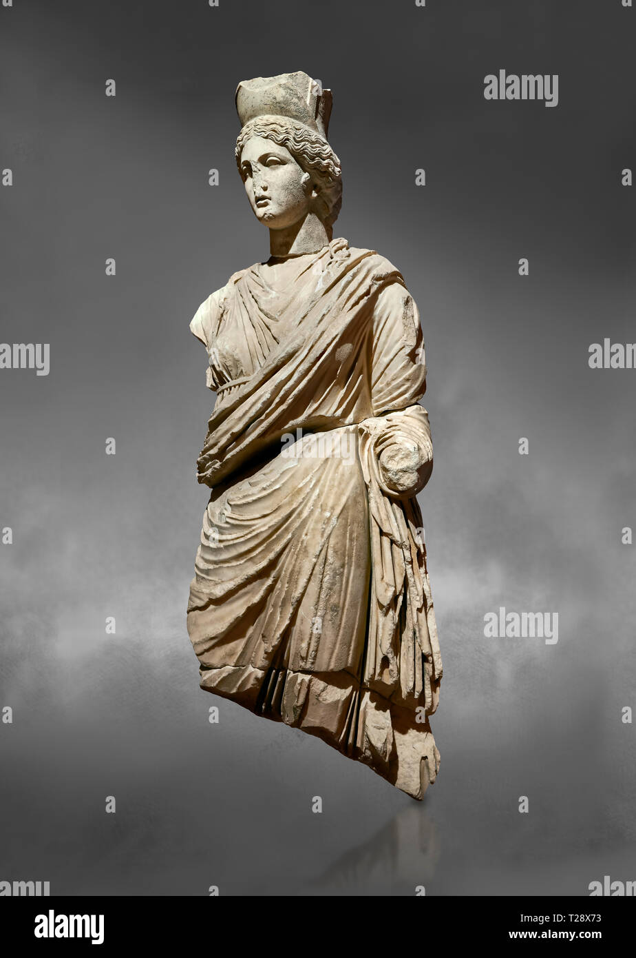 Roman statue of Tyche. Marble. Perge. 2nd century AD. Inv no 3062 ...