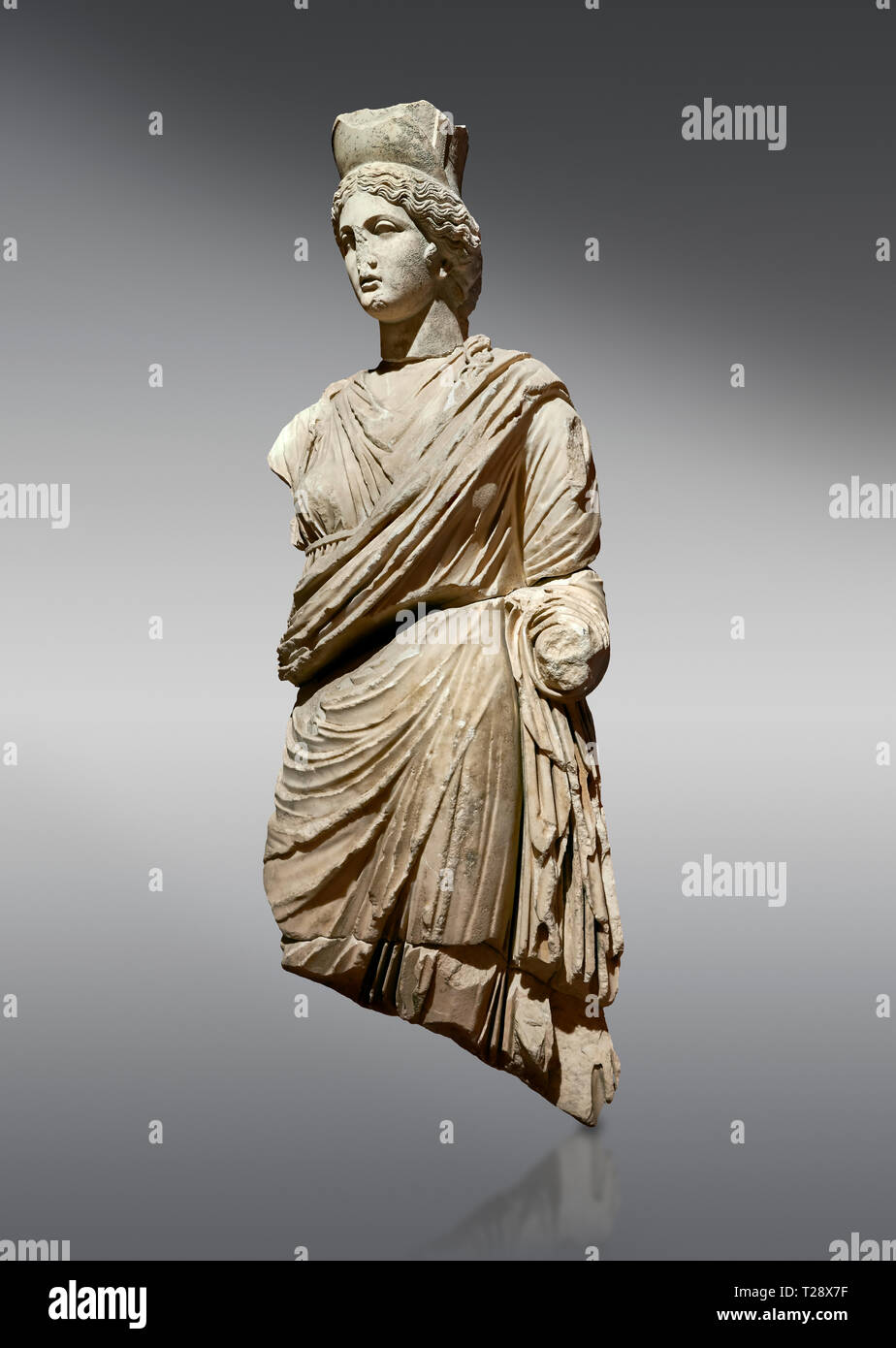 Roman statue of Tyche. Marble. Perge. 2nd century AD. Inv no 3062 ...