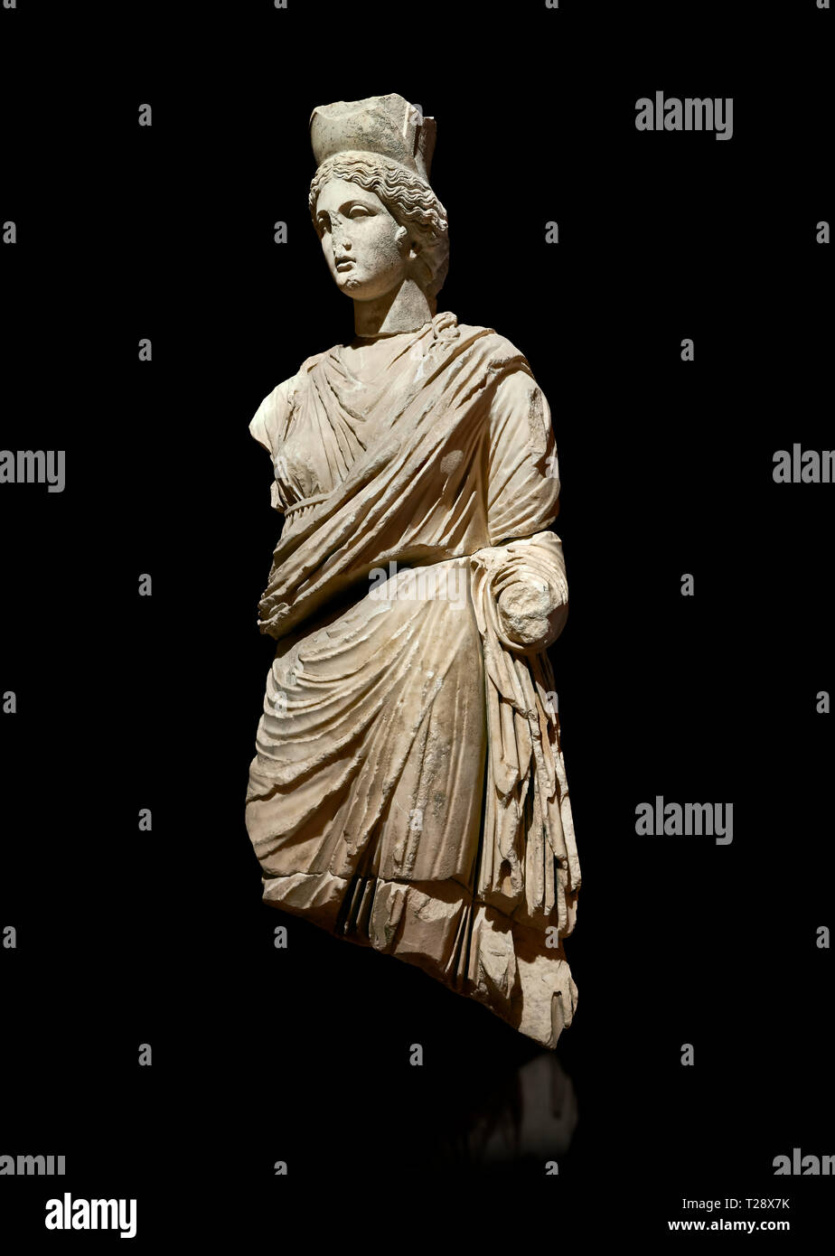 Roman statue of Tyche. Marble. Perge. 2nd century AD. Inv no 3062 ...