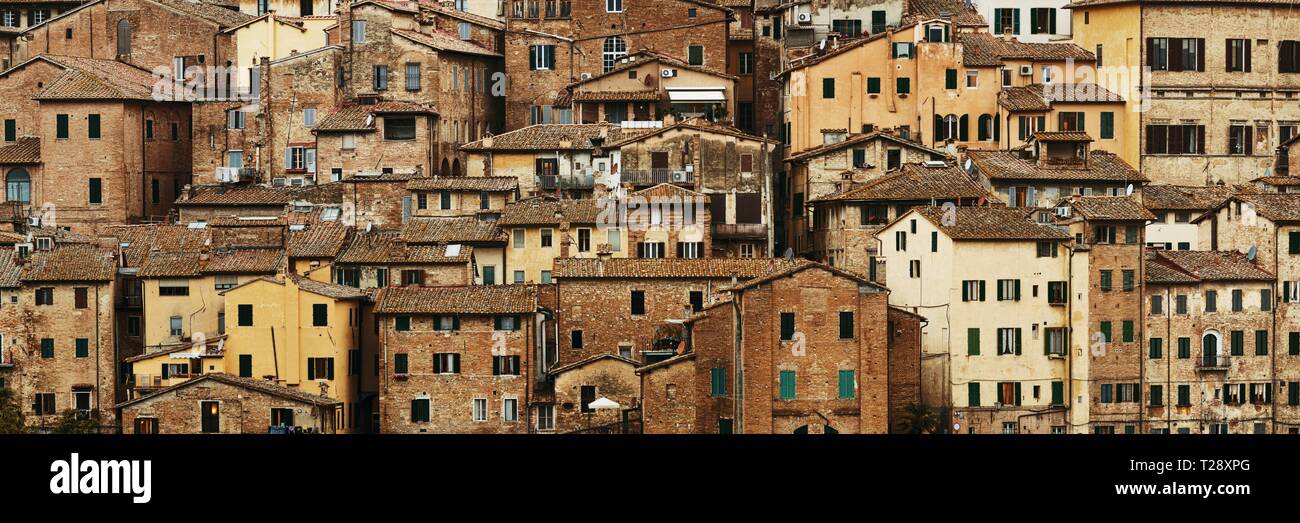Old building background from Siena, Italy Stock Photo - Alamy
