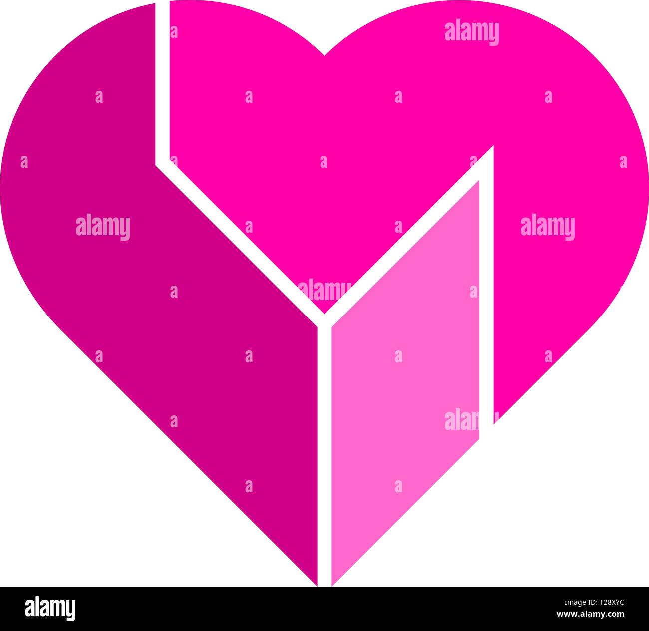 Vector heart logo Stock Vector Image & Art - Alamy