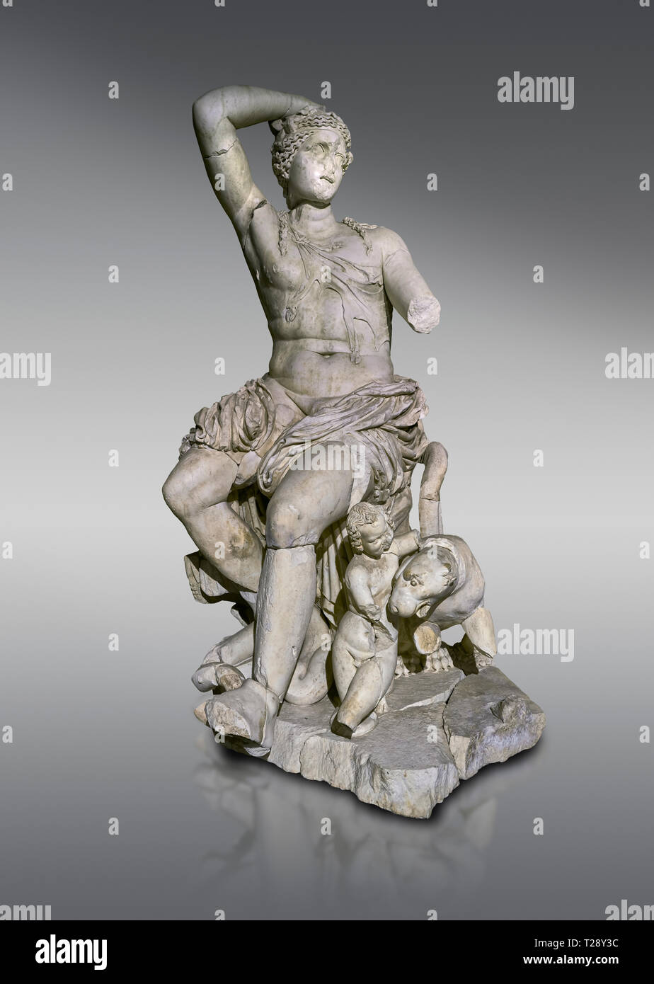 Roman statue of Dionysus. Marble. Perge. 2nd century AD. Inv no ...