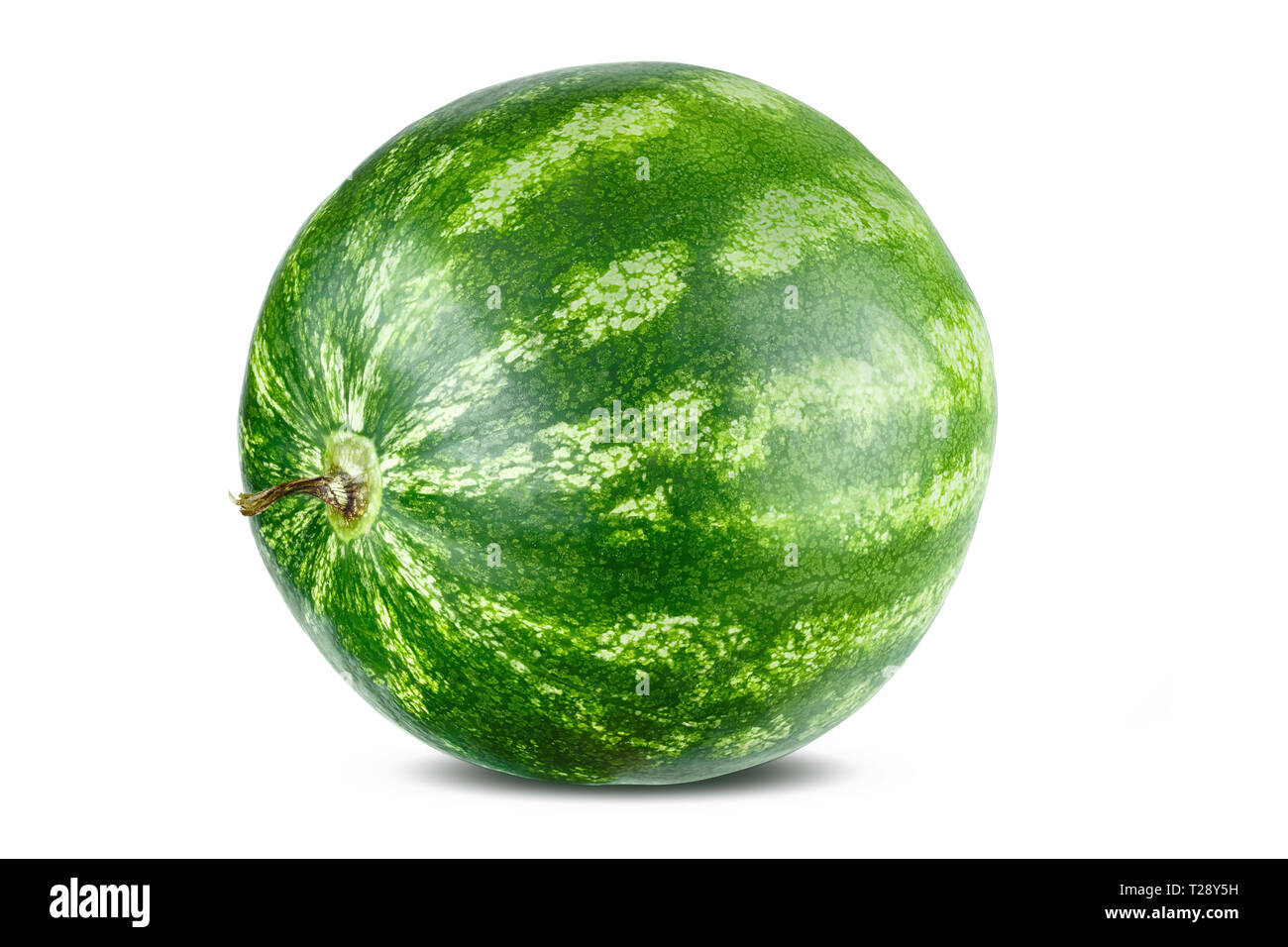 Whole watermelon isolated on white background. file contains clipping ...