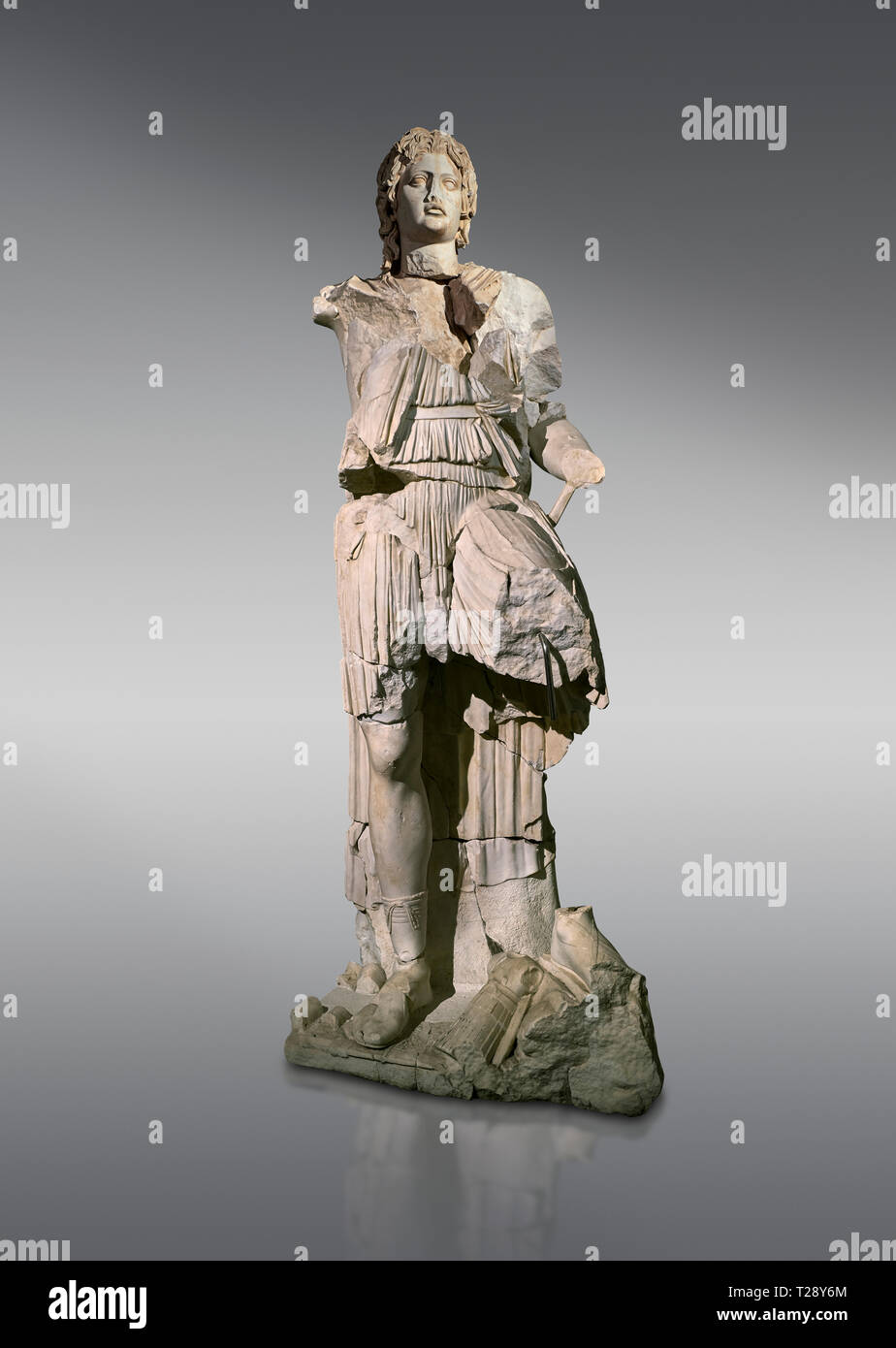 Roman statue of Alexander The Great. Marble. Perge. 2nd century AD. Inv ...