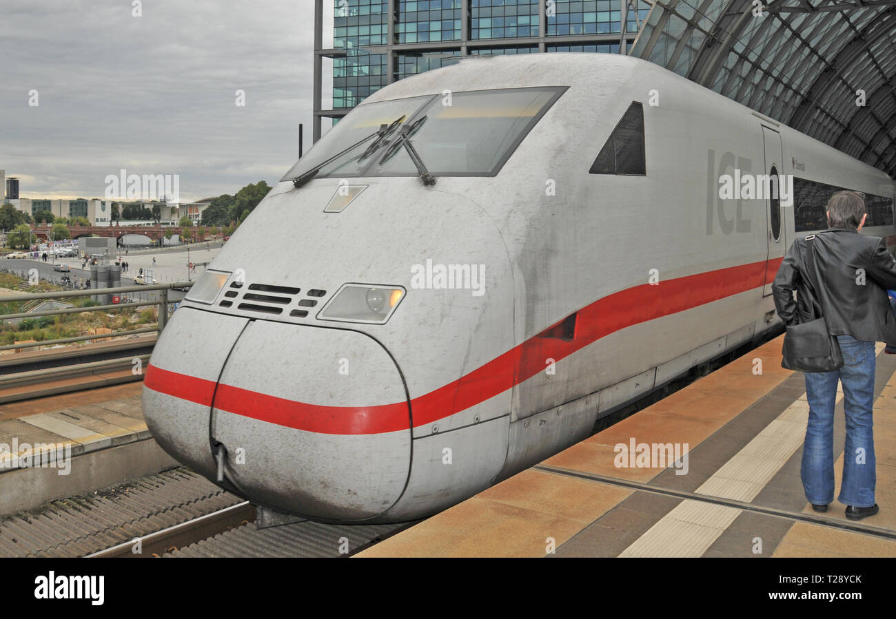 ICE train, Berlin, Germany Stock Photo - Alamy