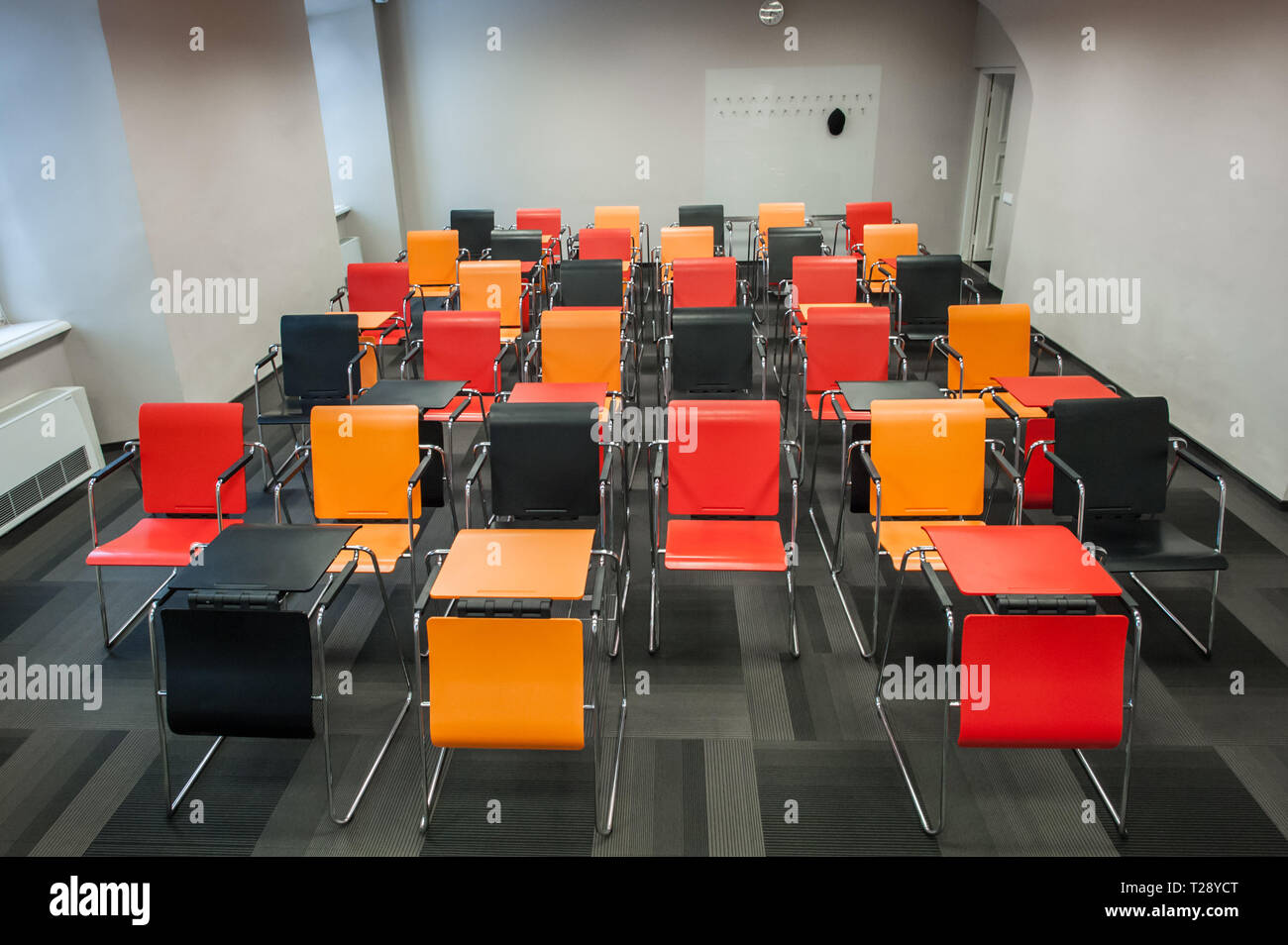 Classroom layout design interior design space bright hi-res stock ...