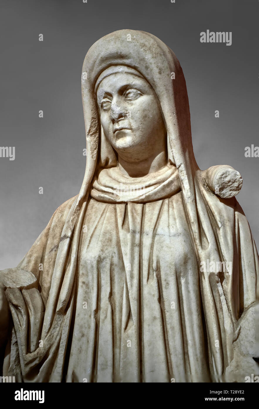 Marble statue of a priestess hi-res stock photography and images - Alamy