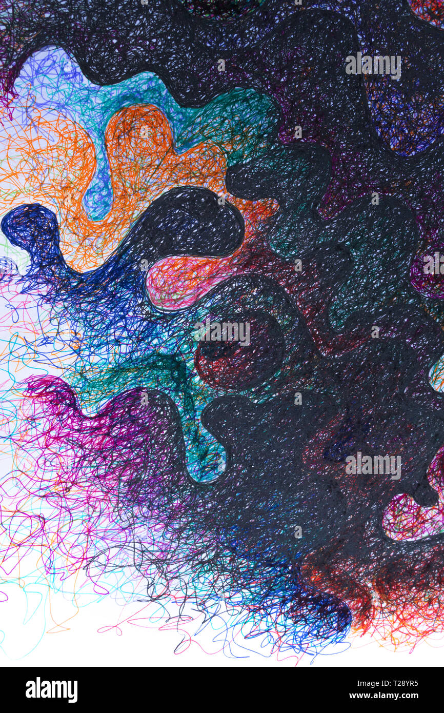 Color meets black creating a stunning contrast Stock Photo - Alamy