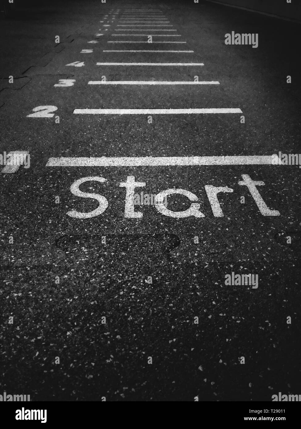 Start now Black and White Stock Photos & Images - Alamy