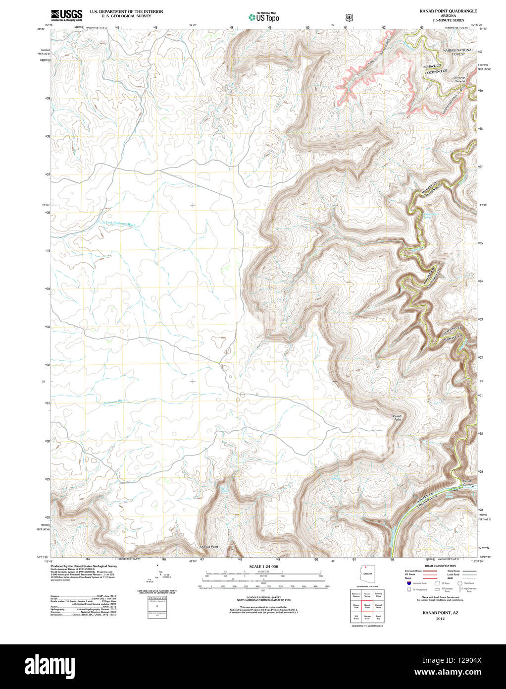 Map of kanab hi-res stock photography and images - Alamy