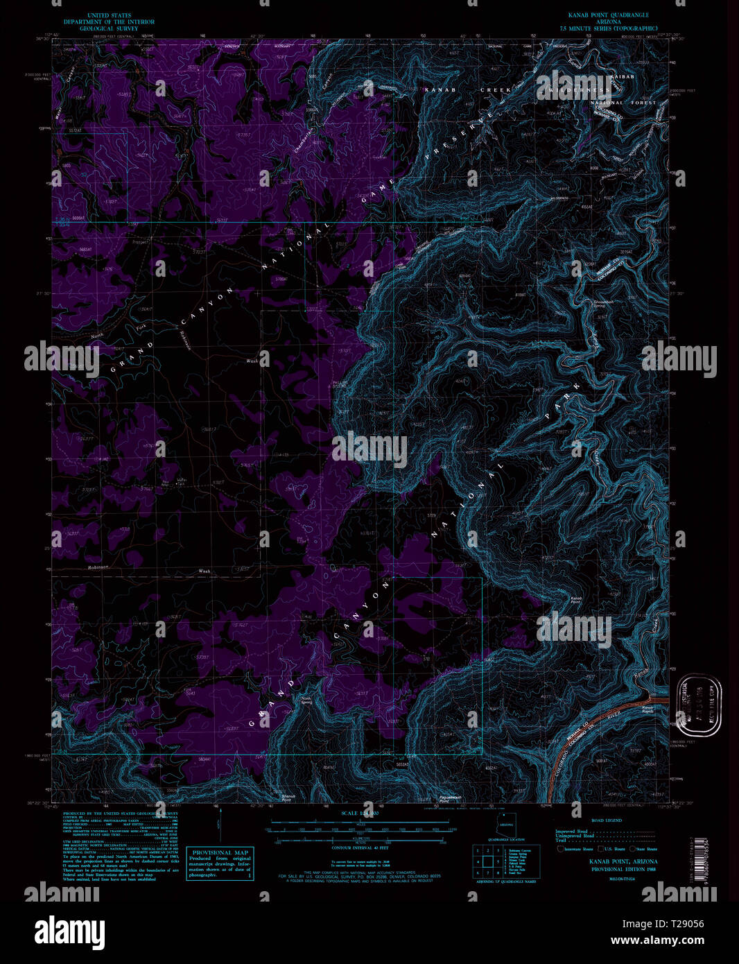Map of kanab hi-res stock photography and images - Alamy