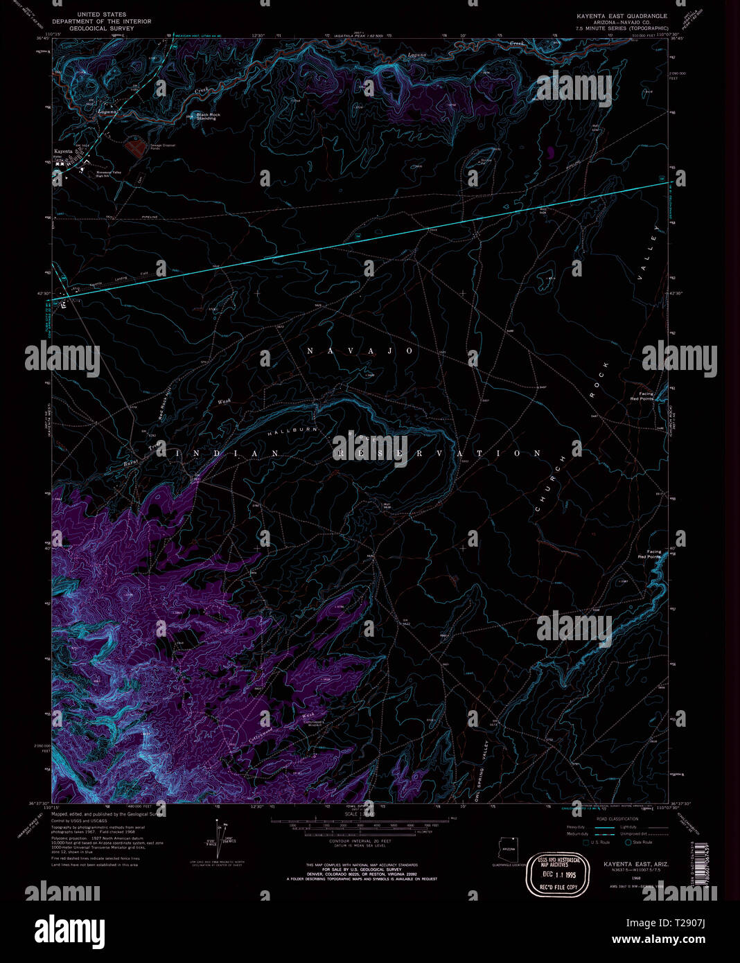 Kayenta arizona map hi-res stock photography and images - Alamy