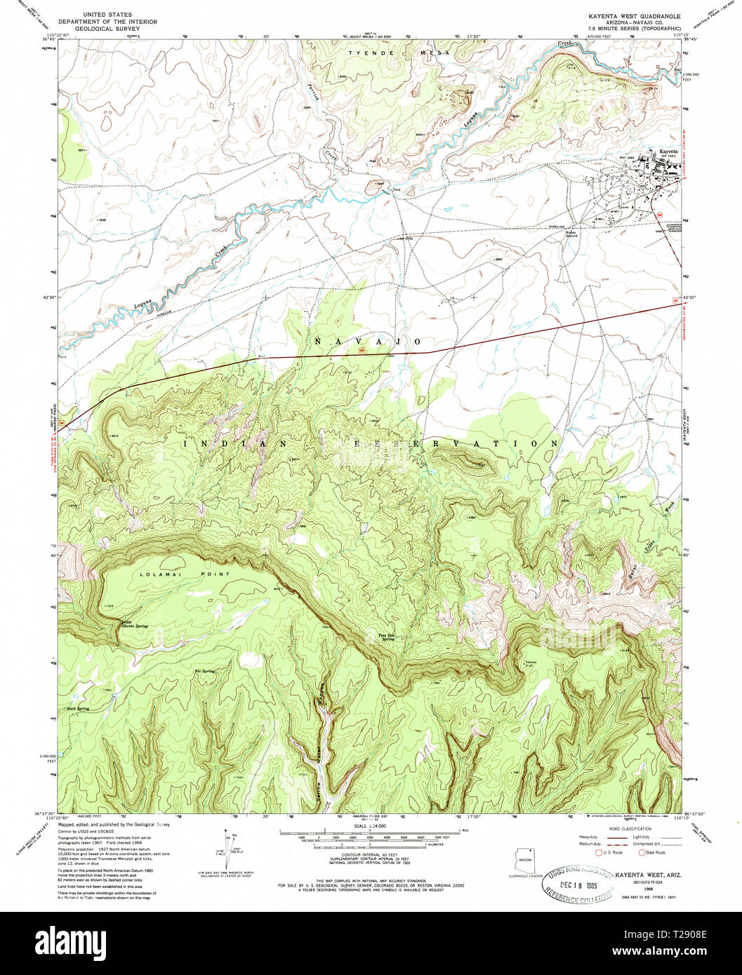 Map of kayenta hi-res stock photography and images - Alamy