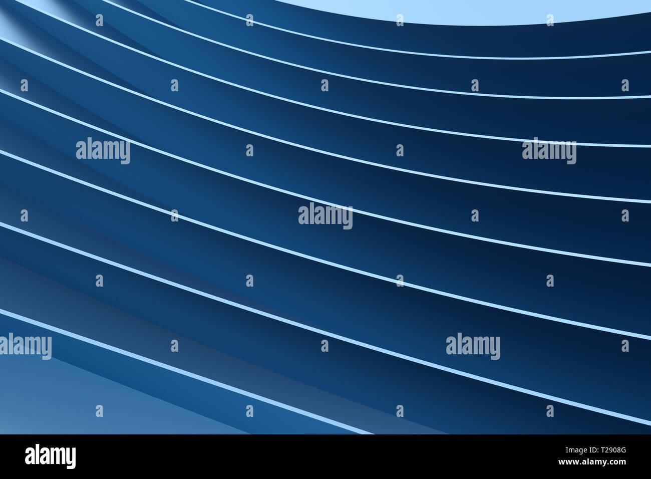 3d rendering, blue metalic surface and graphic design background ...