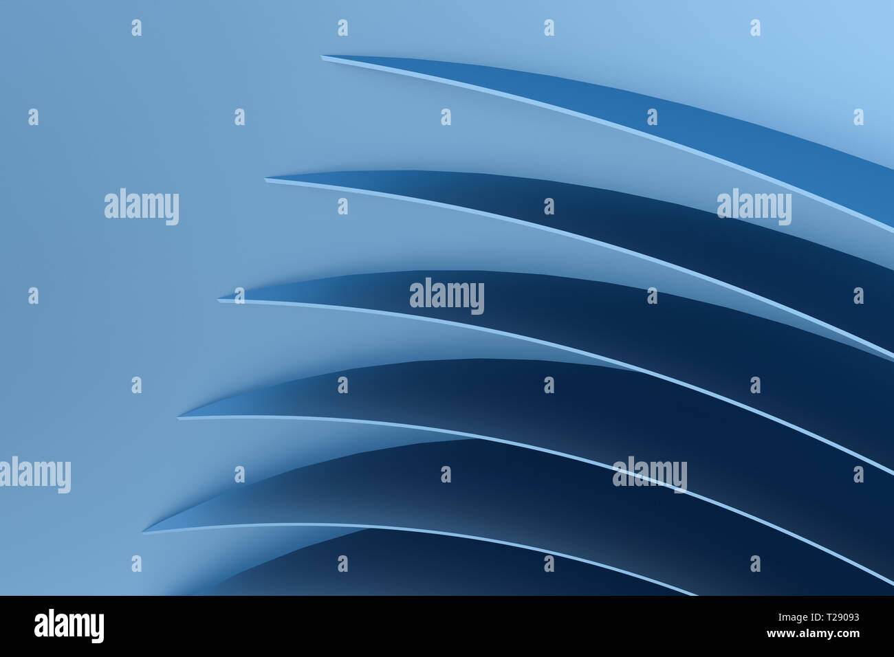 3d rendering, blue metalic surface and graphic design background ...