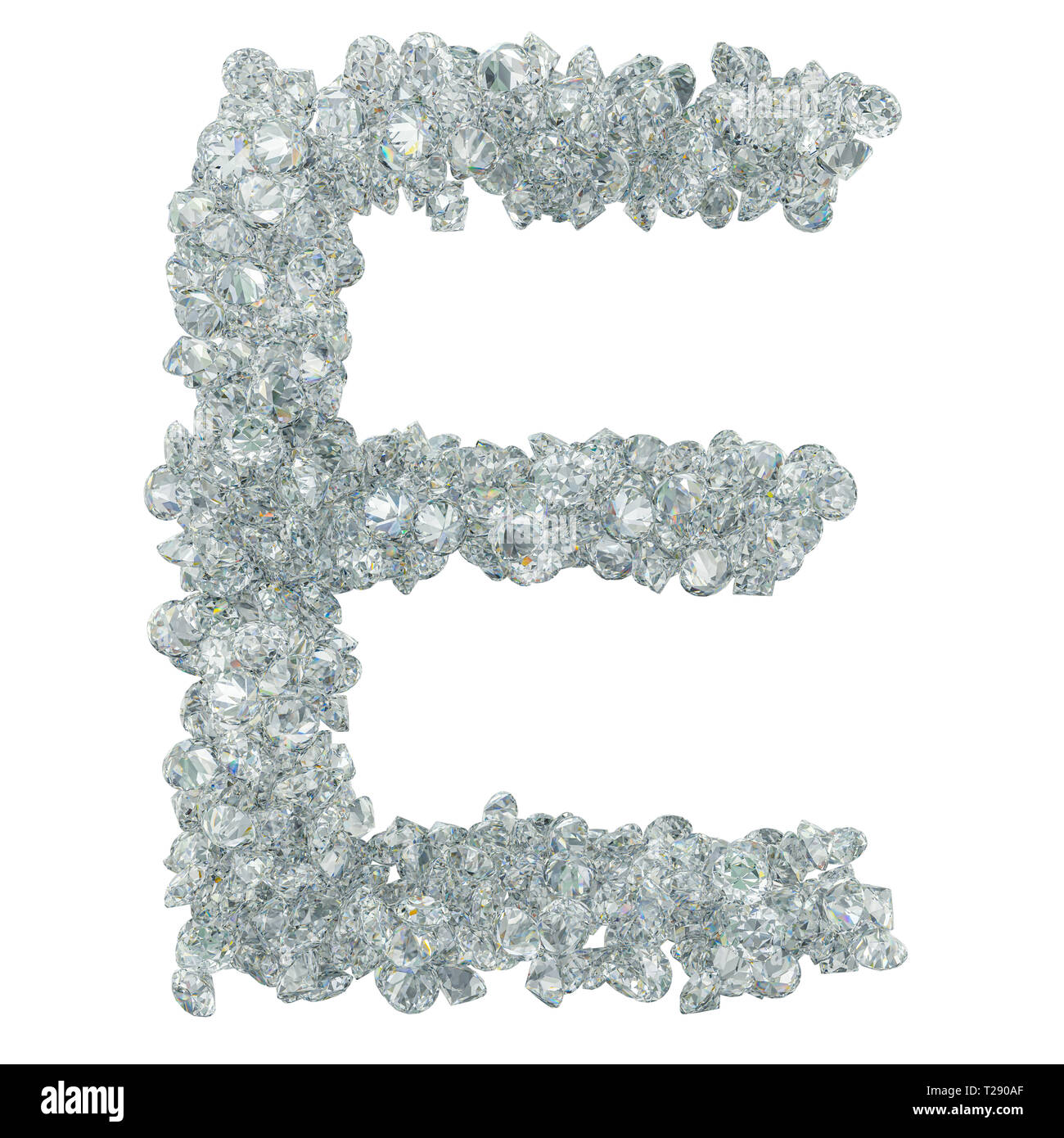 E Letter In Diamond