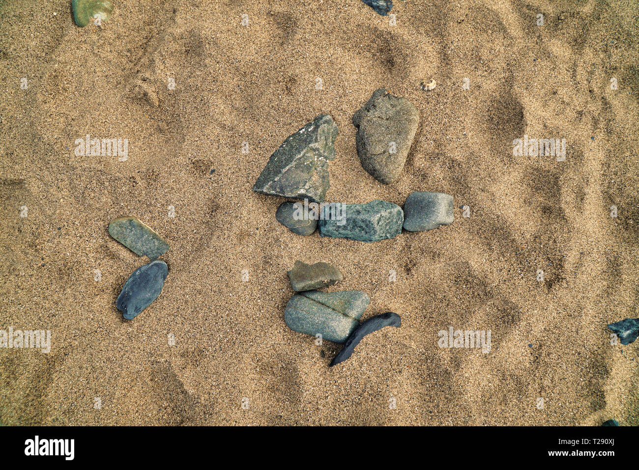 Beach - Sand & Pebbles Stock Photo - Alamy
