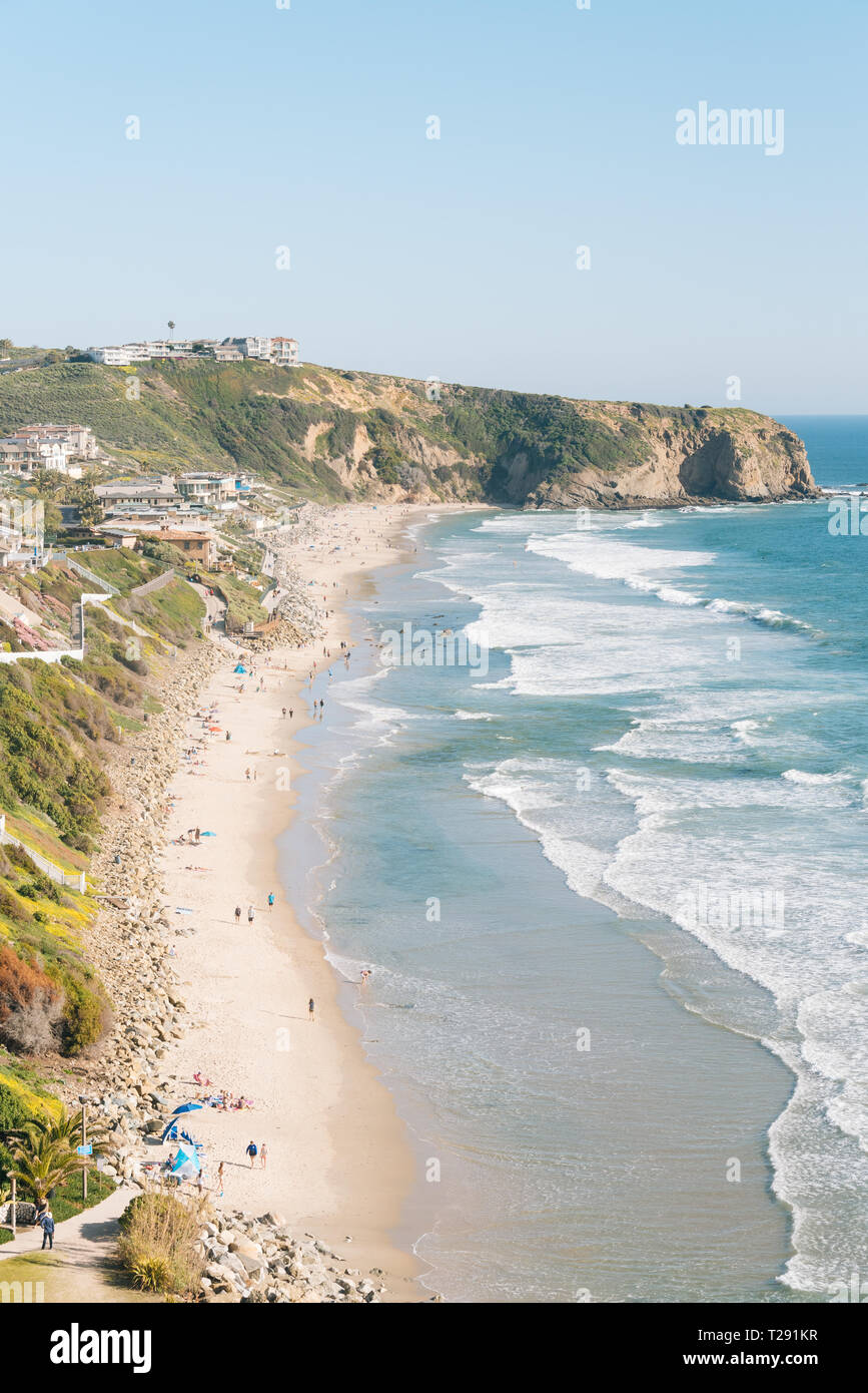 View of Strand Beach, in Dana Point, Orange County, California Stock ...