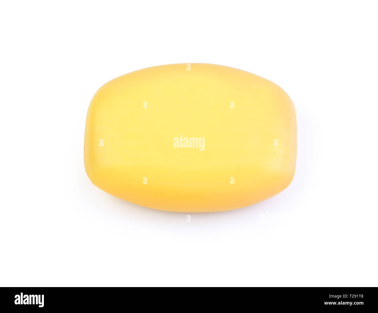 yellow soap isolated on white with clipping path Stock Photo - Alamy