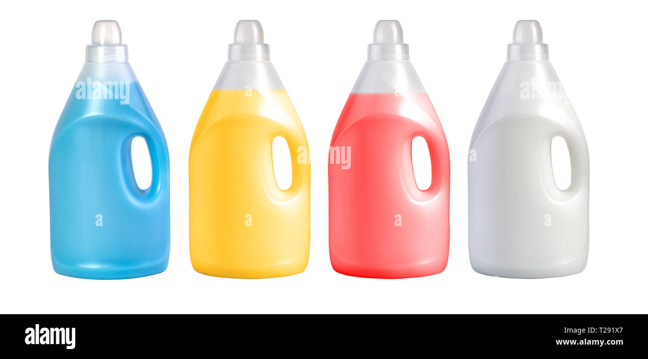 Plastic detergent container isolated on white background Stock Photo ...