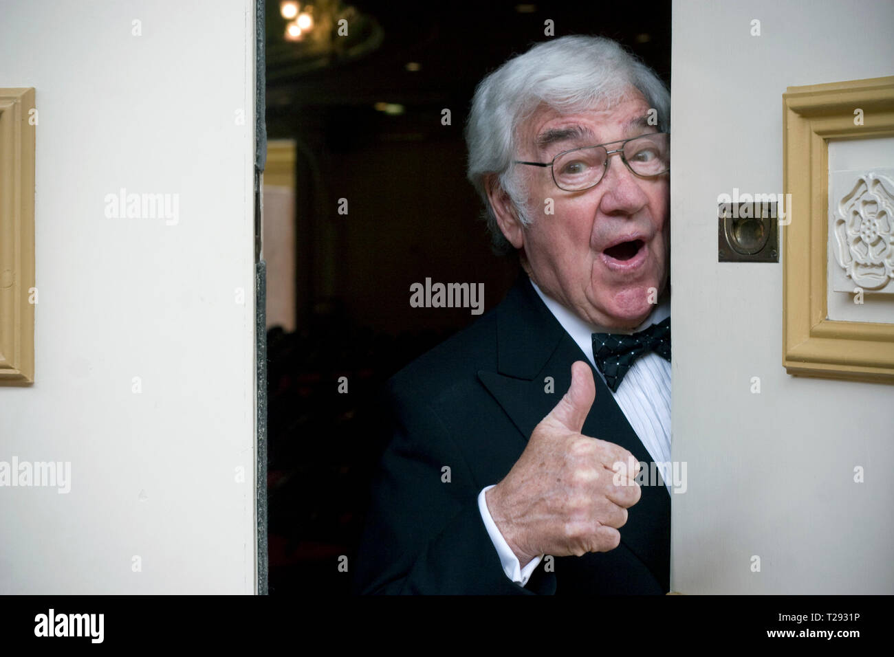 Irish comedian Frank Carson pictured at the Winter Gardens in Blackpool ...