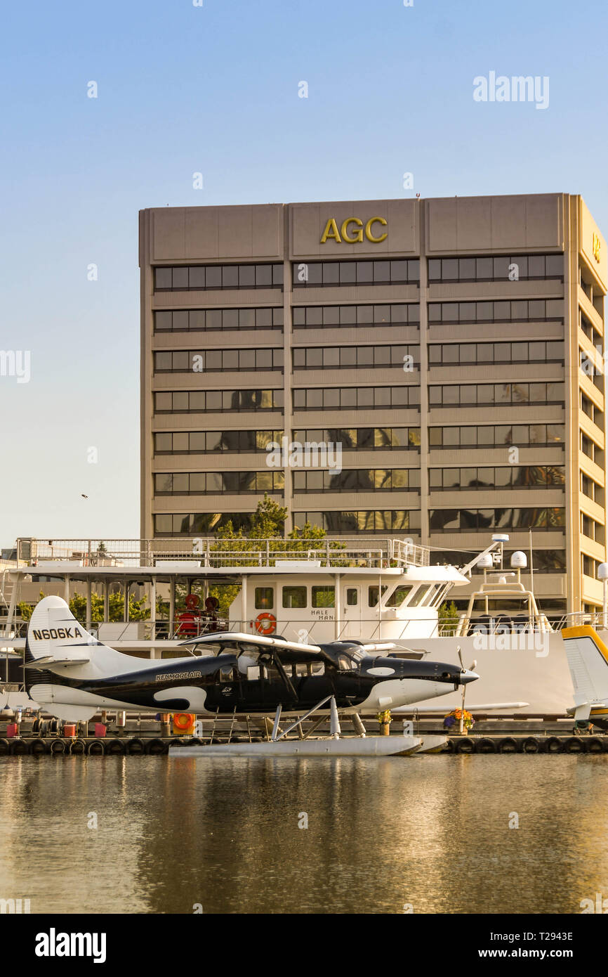 SEATTLE WA, USA - JUNE 2018: De Havilland Turbine Otter float plane ...
