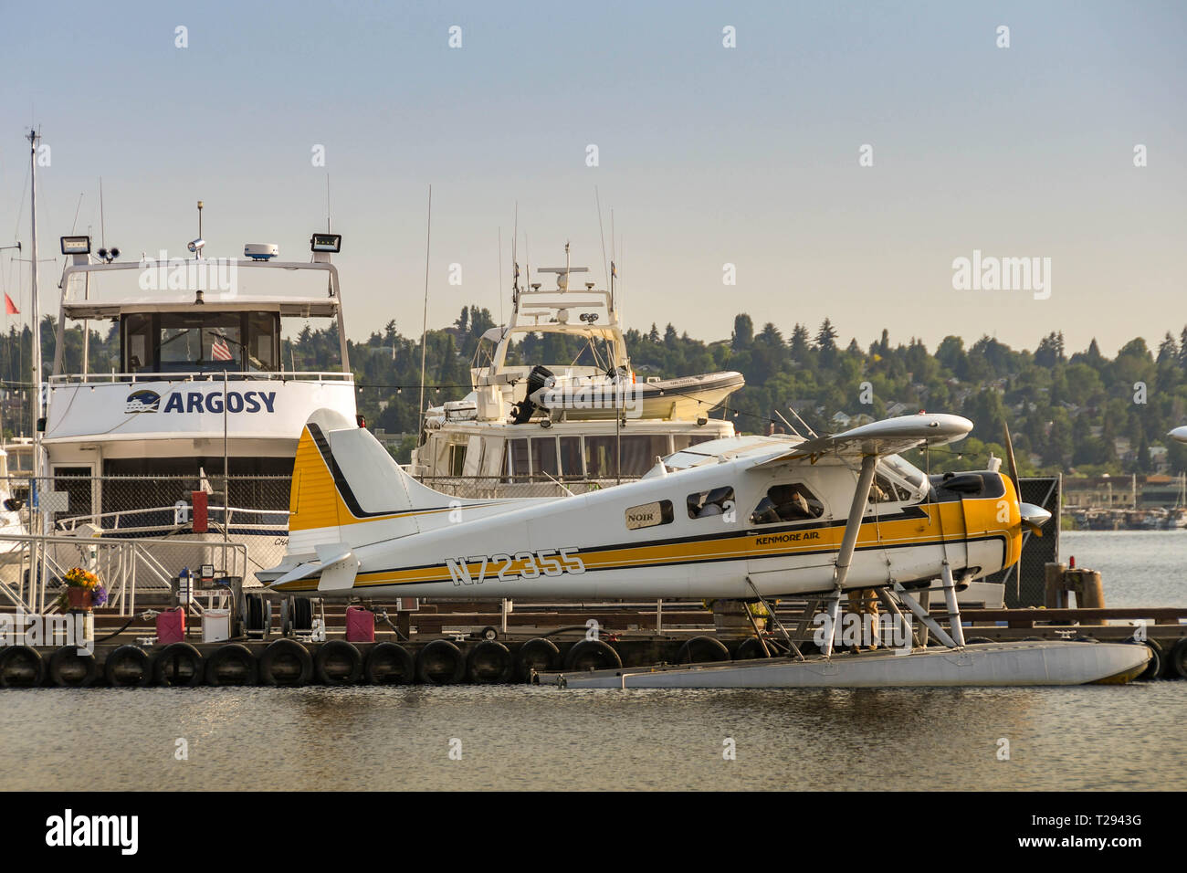 SEATTLE WA, USA - JUNE 2018: De Havilland Beaver float plane operated ...