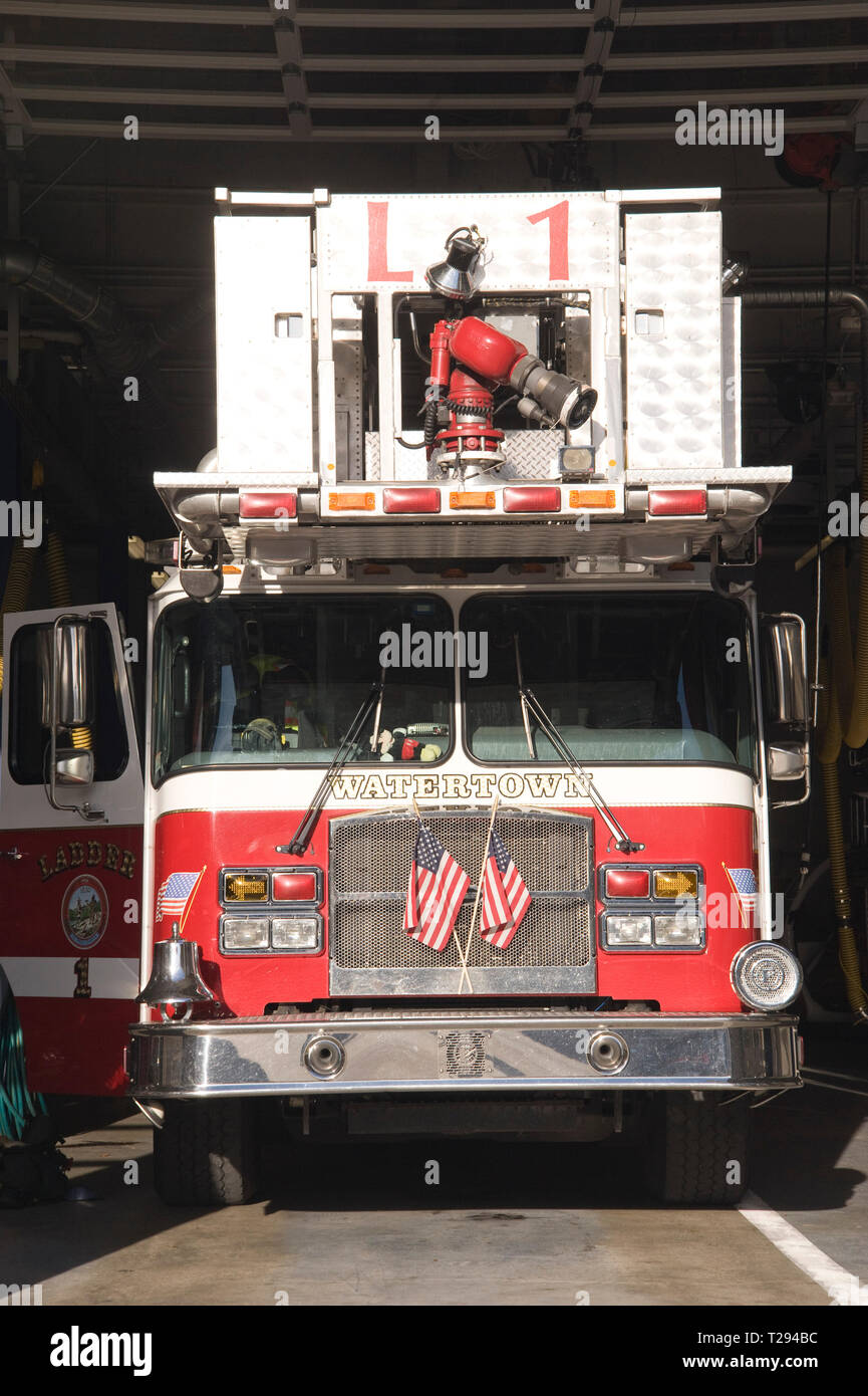 Fire engine Watertown Massachusetts Stock Photo - Alamy