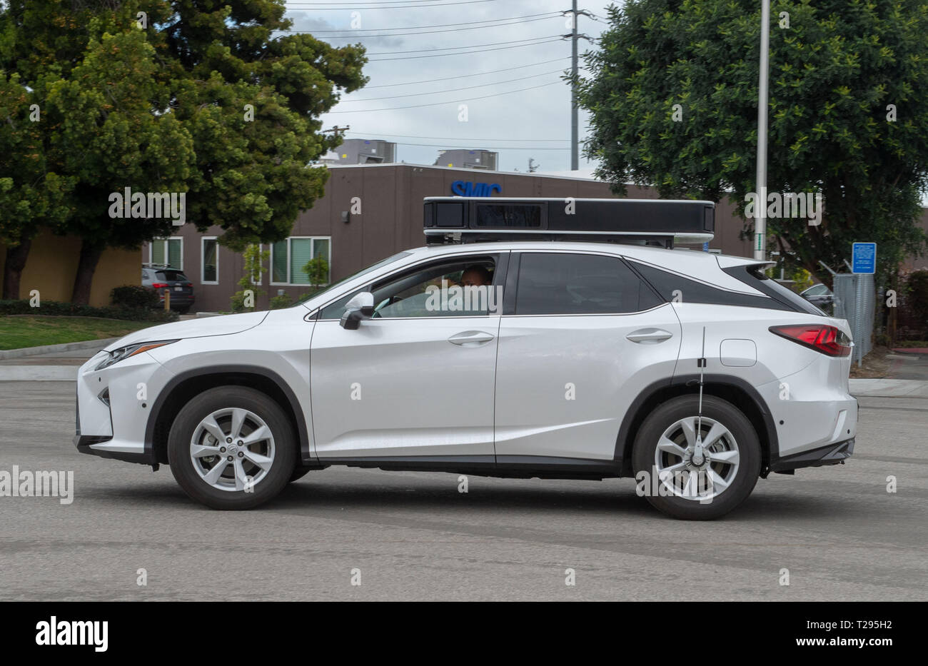 Tesla robot car hi-res stock photography and images - Alamy