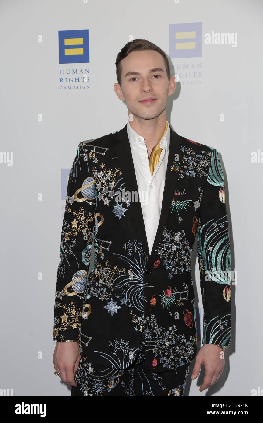 California, USA. 30th March 2019. Adam Rippon The Human Rights Campaign ...