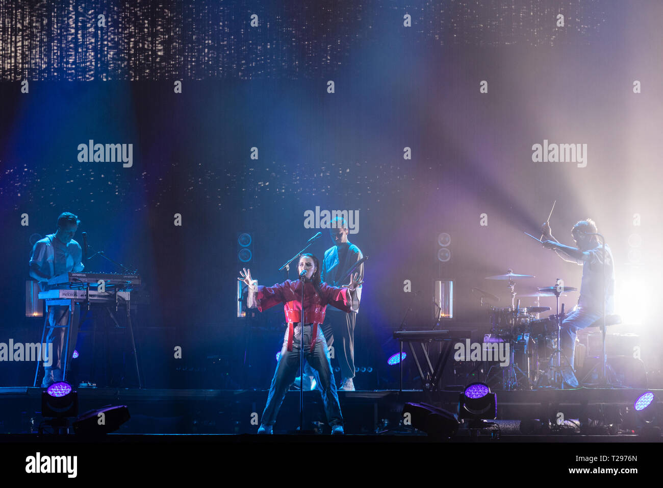 Oslo, Norway. 30th March 2019. The Norwegian indie pop band Highasakite ...