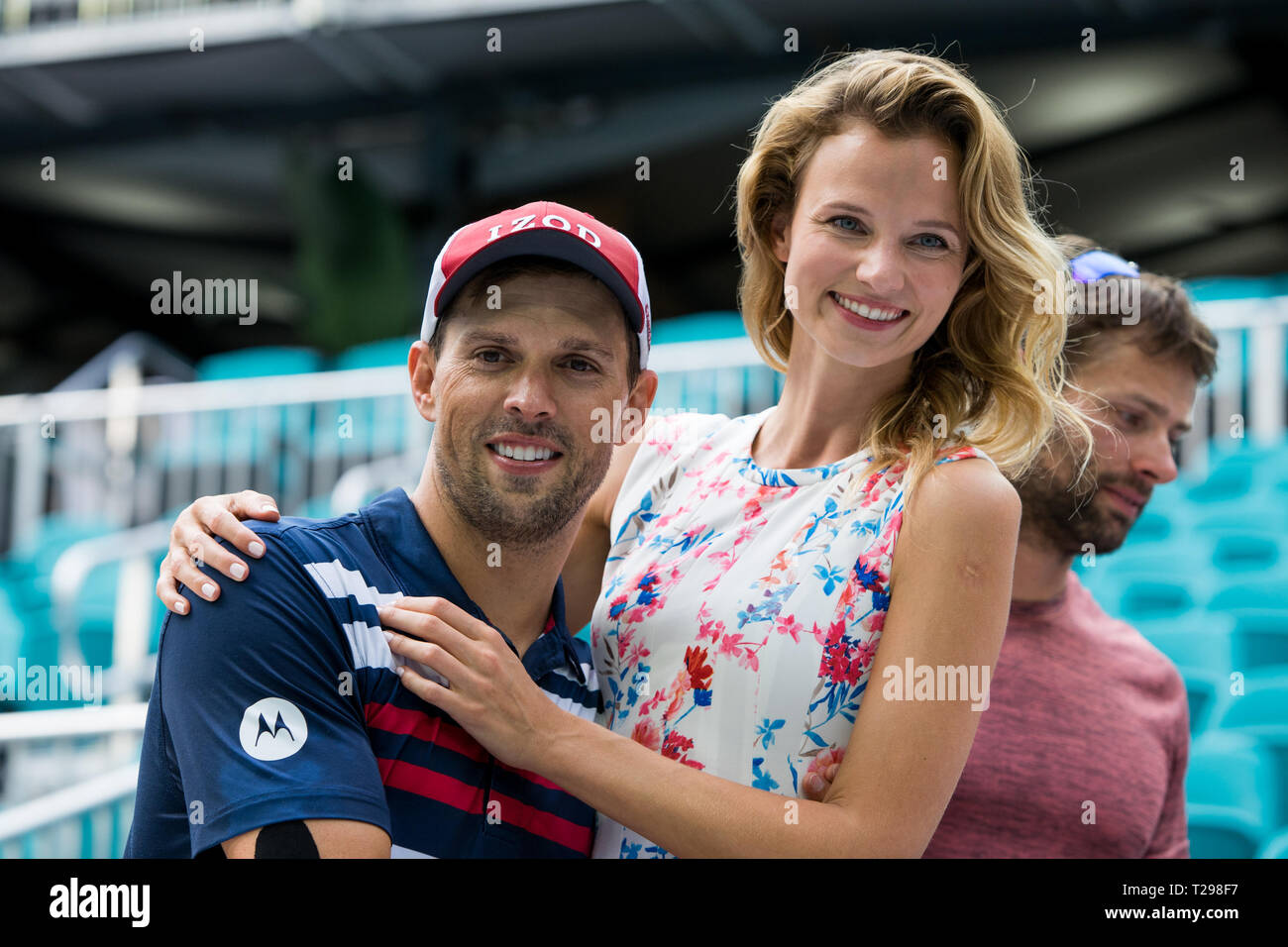 Florida,USA. 30th Mar, 2019. Mike Bryan (USA) and girlfriend Nadia ...