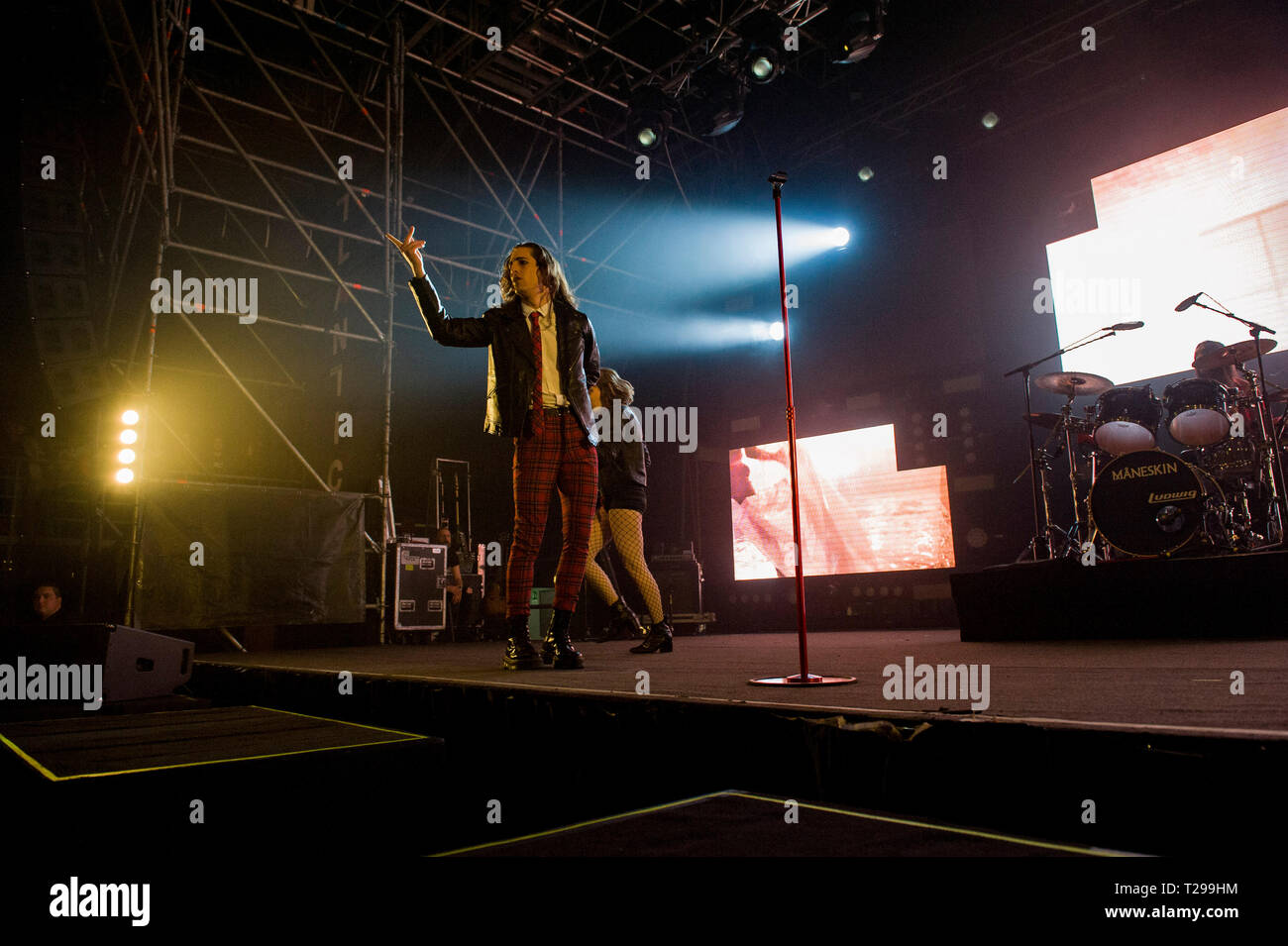 Rome, Italy. 30th Mar, 2019. Maneskin concert at the Atlantic in Rome ...