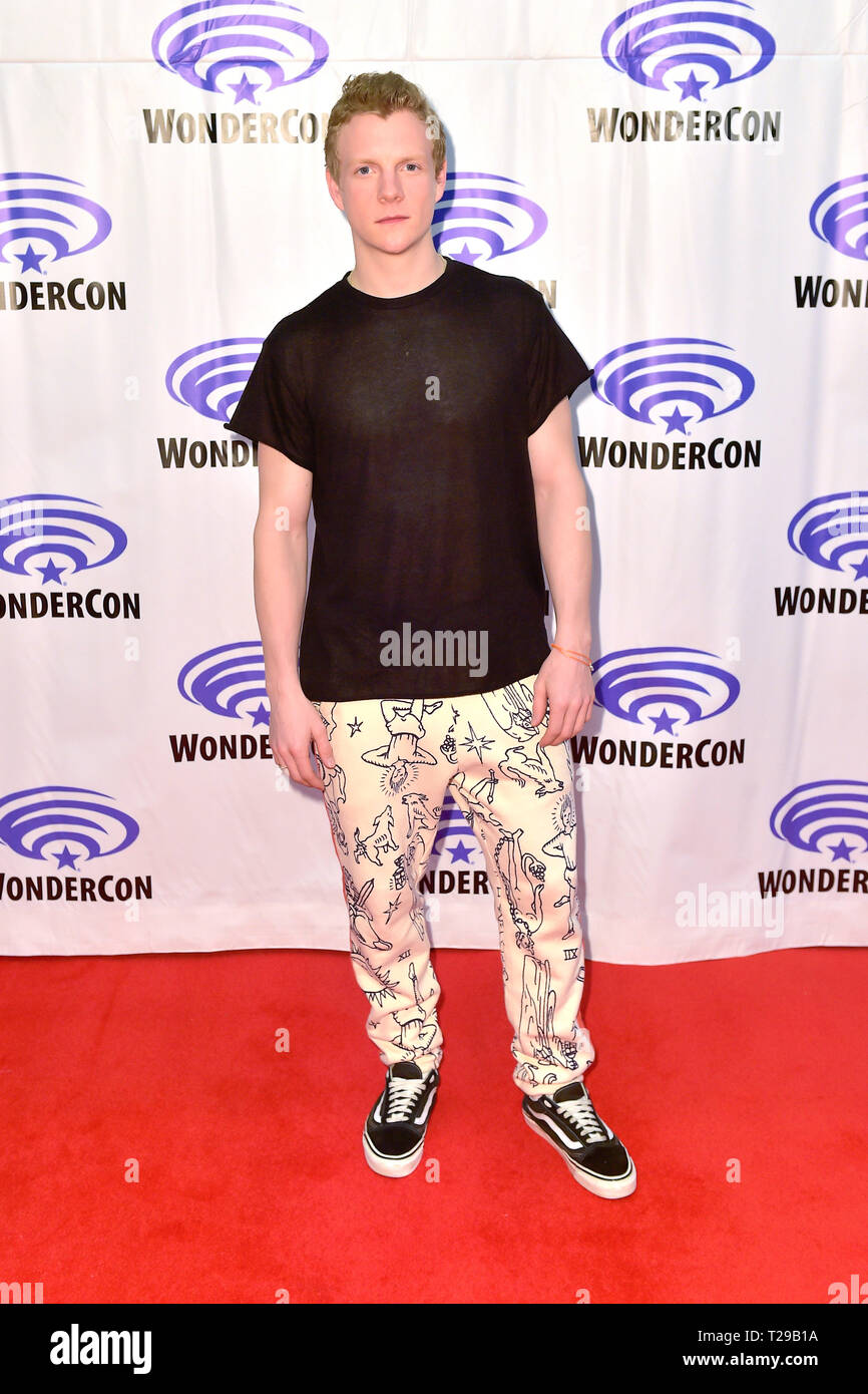 Anaheim, USA. 29th Mar, 2019. Patrick Gibson at the Photocall for the ...