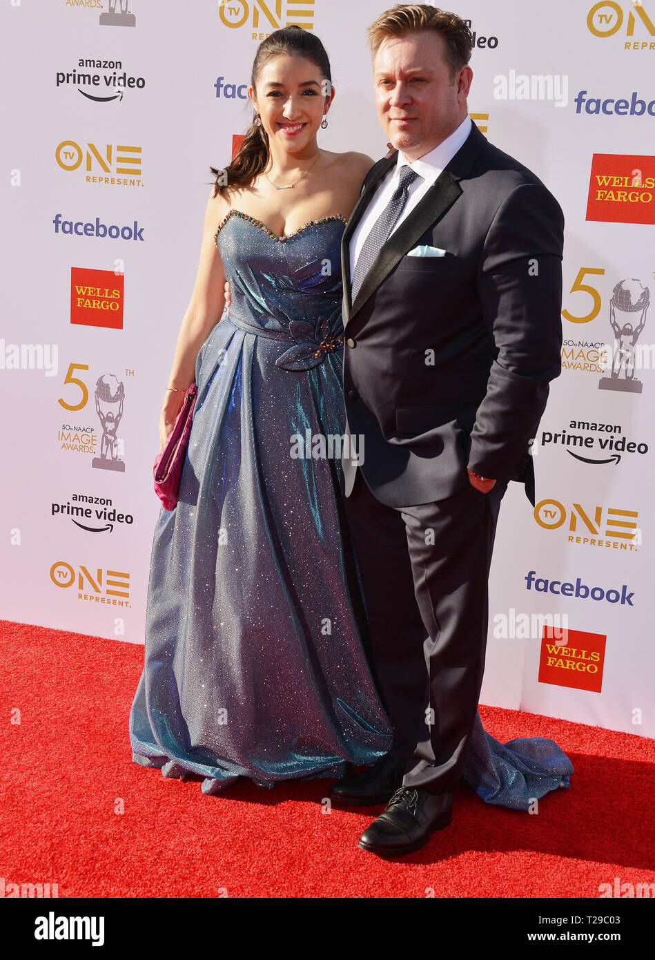 California, USA. 30th Mar, 2019. Yvette Yates, Shaun Redick attends the ...