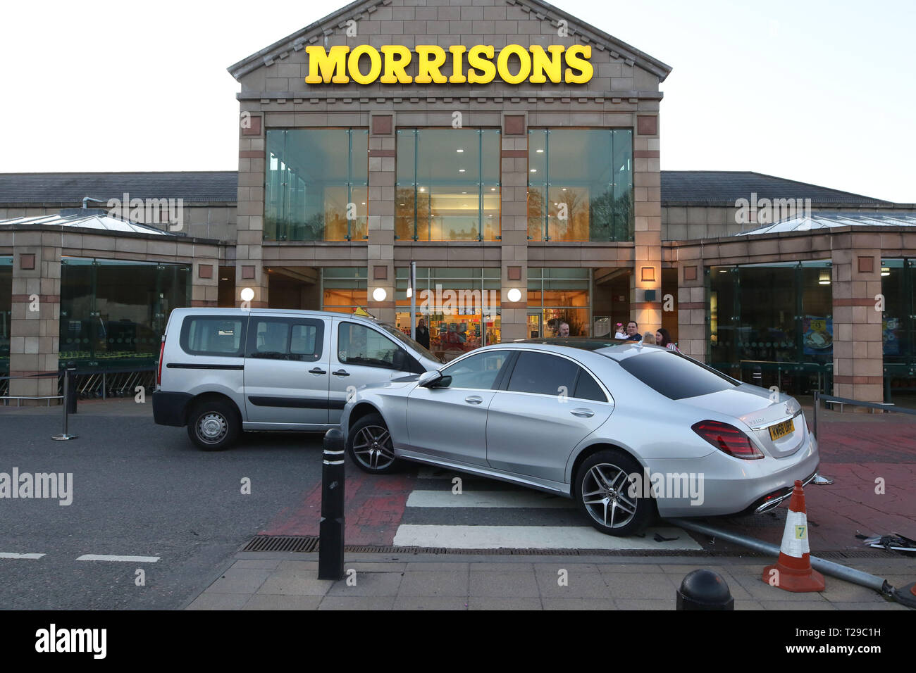 Inverness, UK. 31st Mar, 2019. 31 March 2019: Scene of a road traffic ...