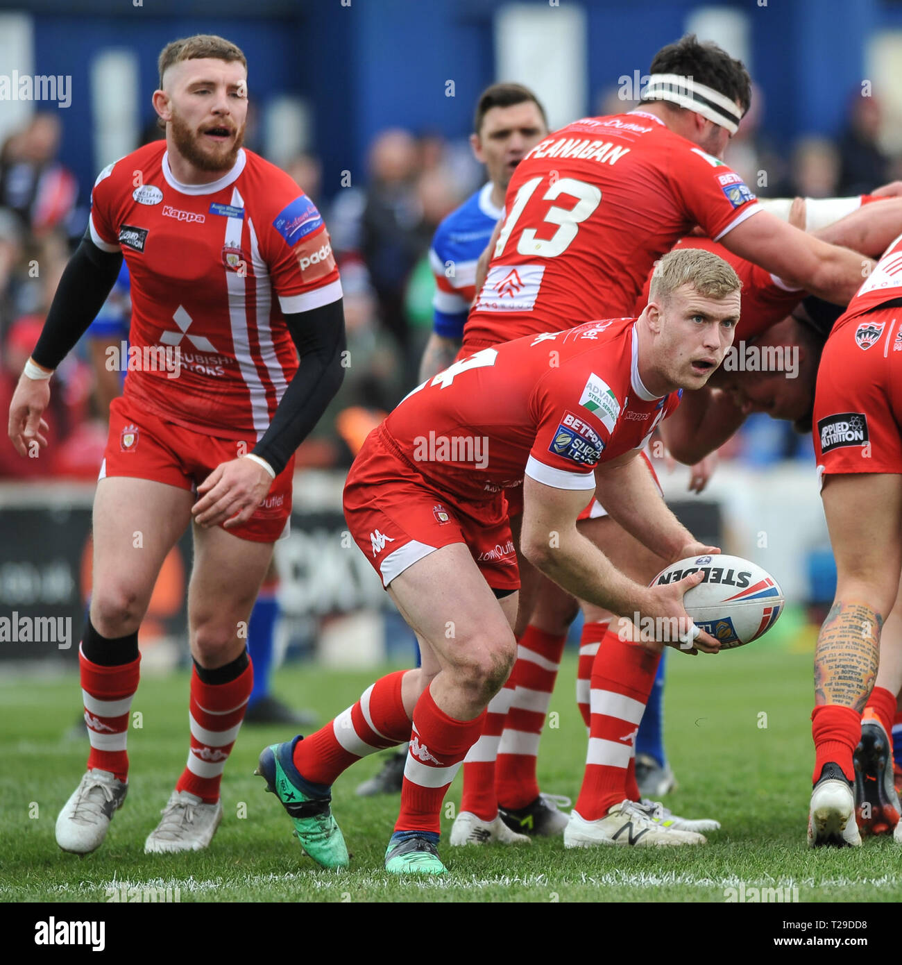 Wakefield, UK. 31 March 2019. Mobile Rocket Stadium, Wakefield, England ...