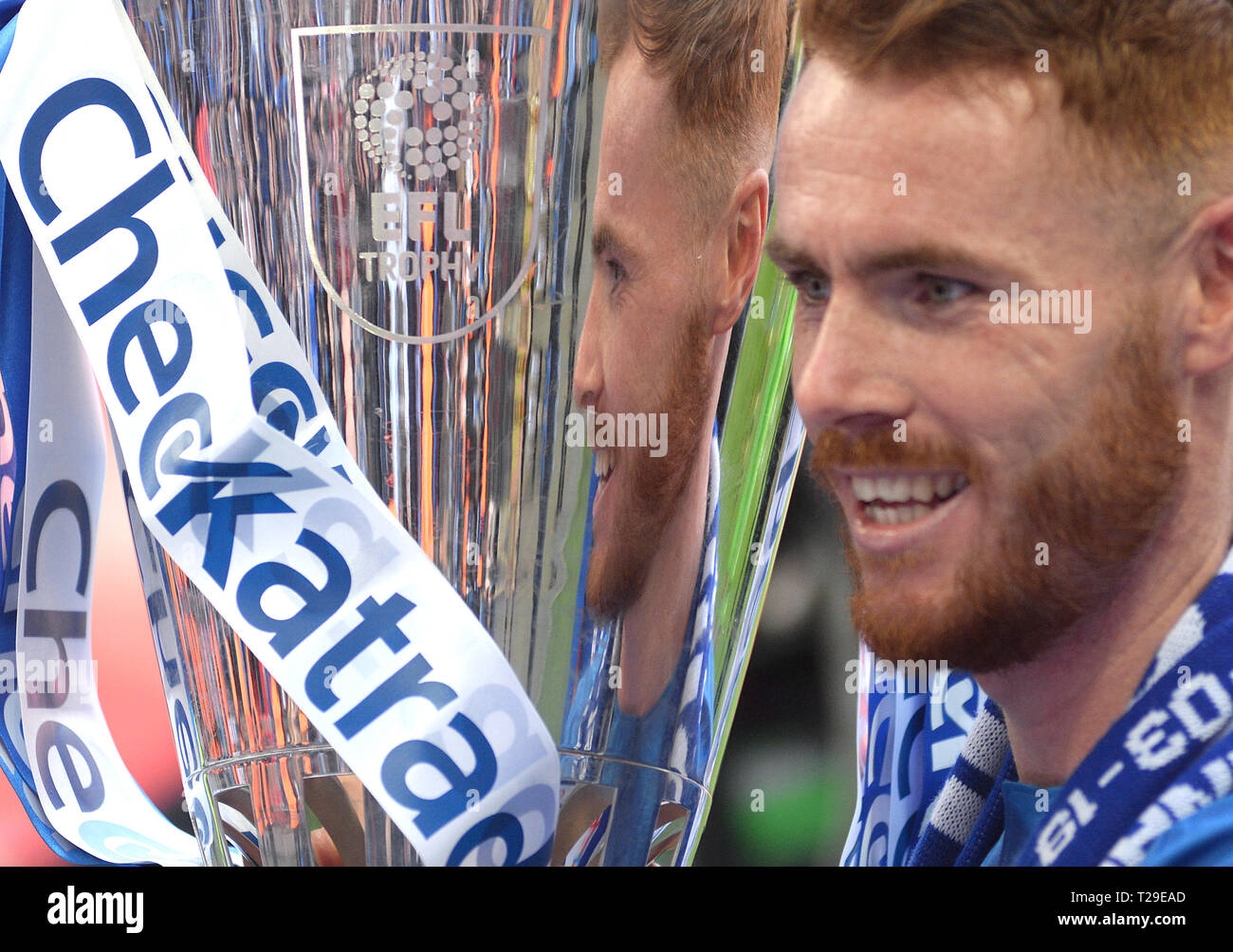 Checkatrade Trophy Final Wembley Stadium High Resolution Stock ...
