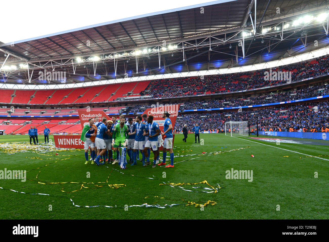 London, UK. 31st Mar, 2019. General view inside the stadium as ...