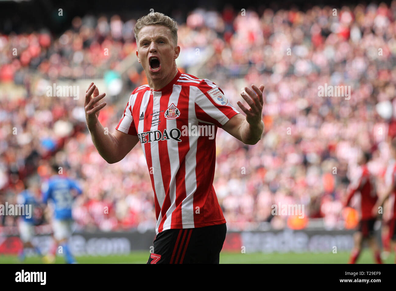 LONDON , ENGLAND 31st March Grant Leadbitter of Sunderland during the ...