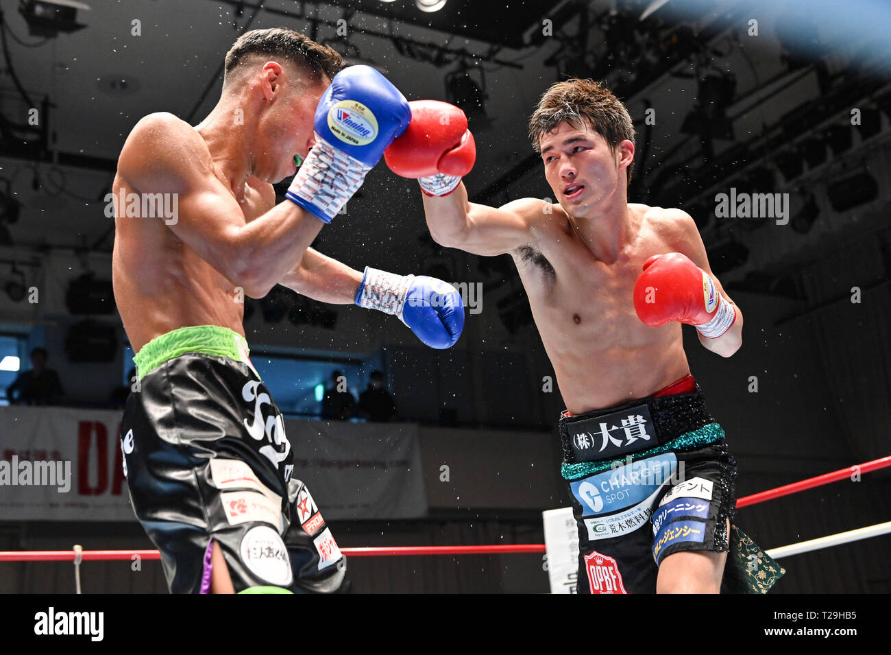 Tokyo, Japan. 27th Mar, 2019. (L-R) Takuya Watanabe, Hironori Mishiro ...