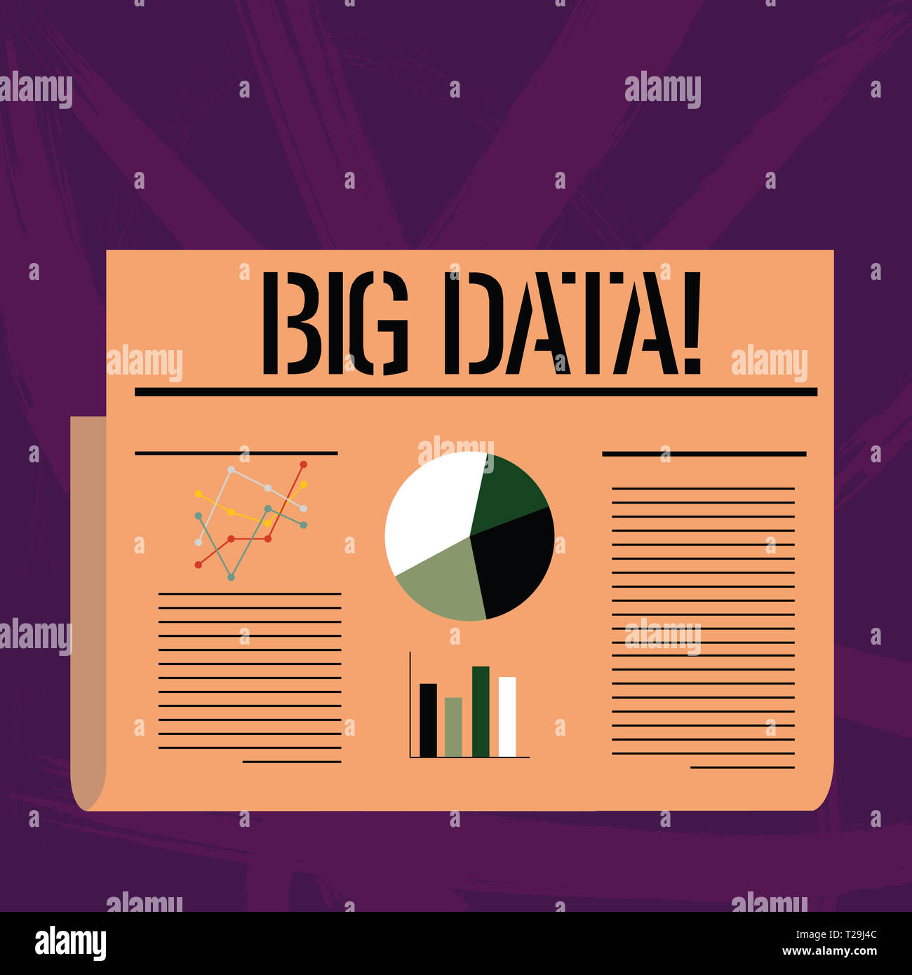 Handwriting text writing Big Data. Conceptual photo extremely large ...