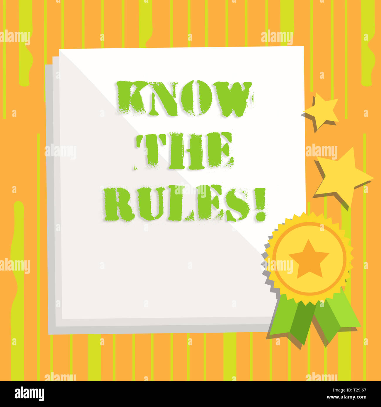 Handwriting text writing Know The Rules. Conceptual photo Understand ...