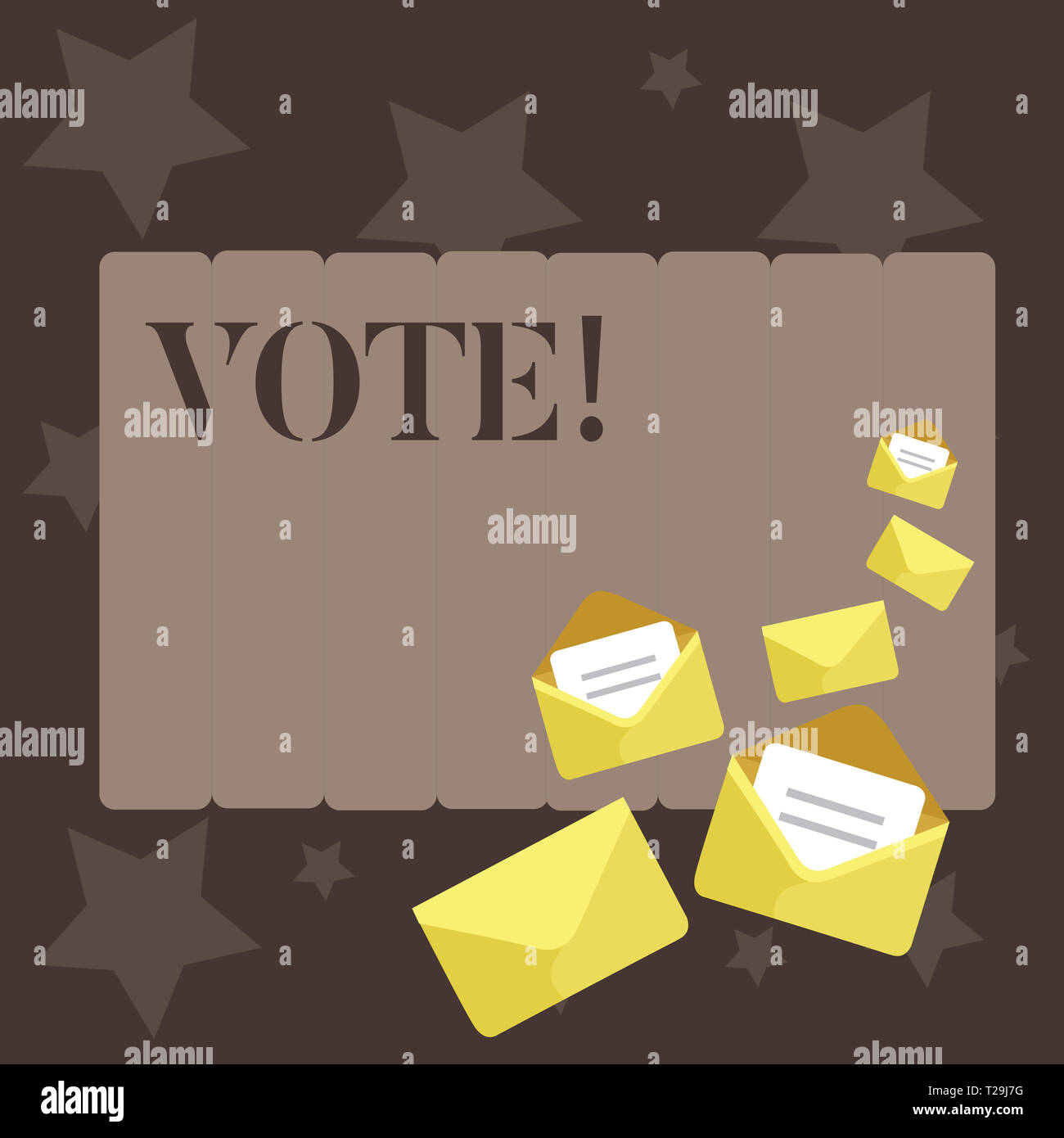 Conceptual hand writing showing Vote. Concept meaning Formalized ...