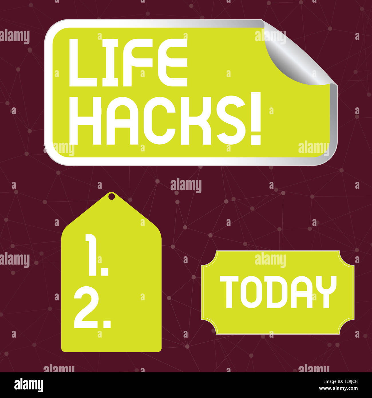 Handwriting text writing Life Hacks. Conceptual photo technique adopted ...