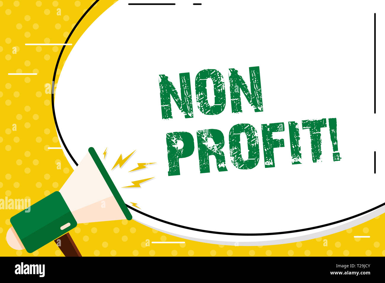 Writing note showing Non Profit. Business concept for not making or ...