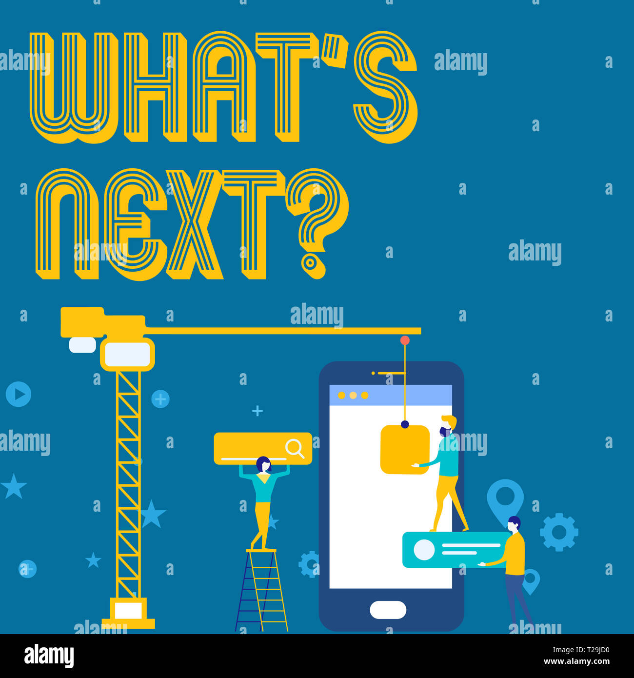 Word writing text What S Next Question. Business photo showcasing ...