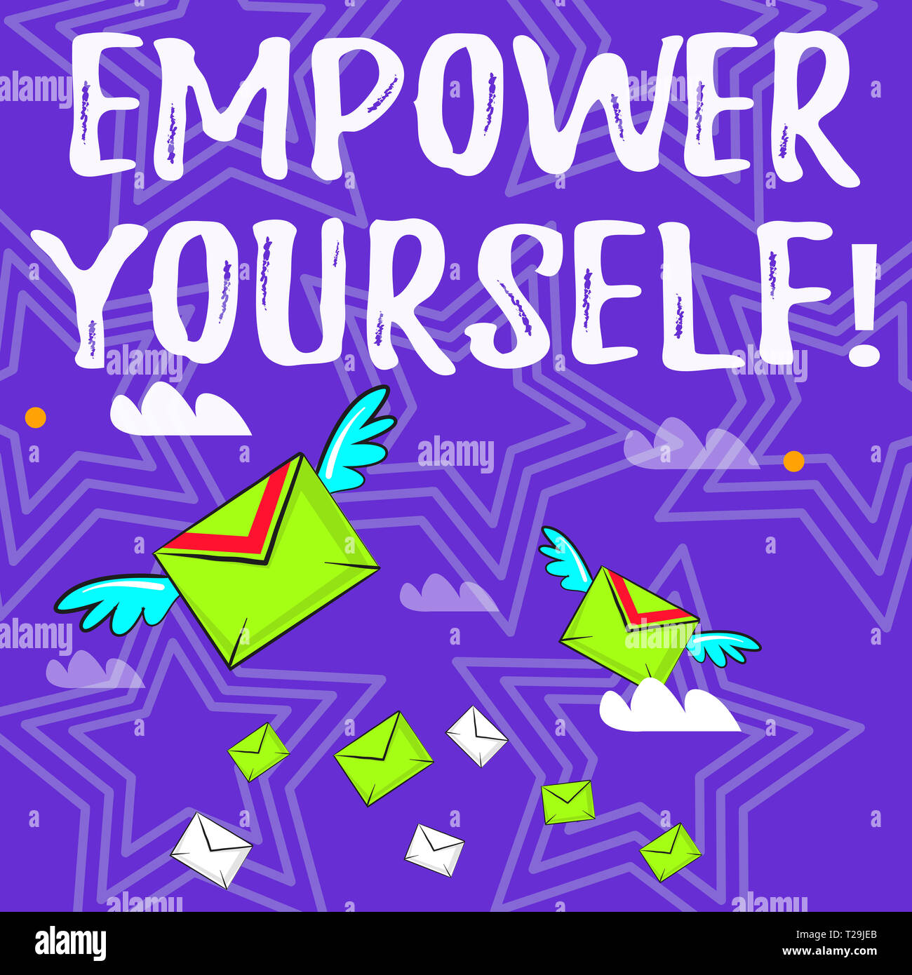 Text sign showing Empower Yourself. Business photo text taking control ... Text sign showing Empower Yourself. Business photo text taking control ...