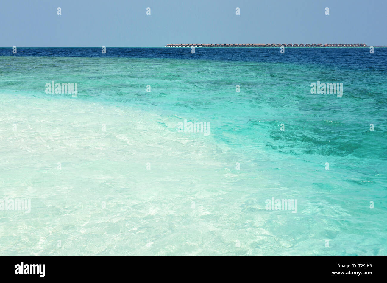 Water Colors of Maldives Stock Photo - Alamy